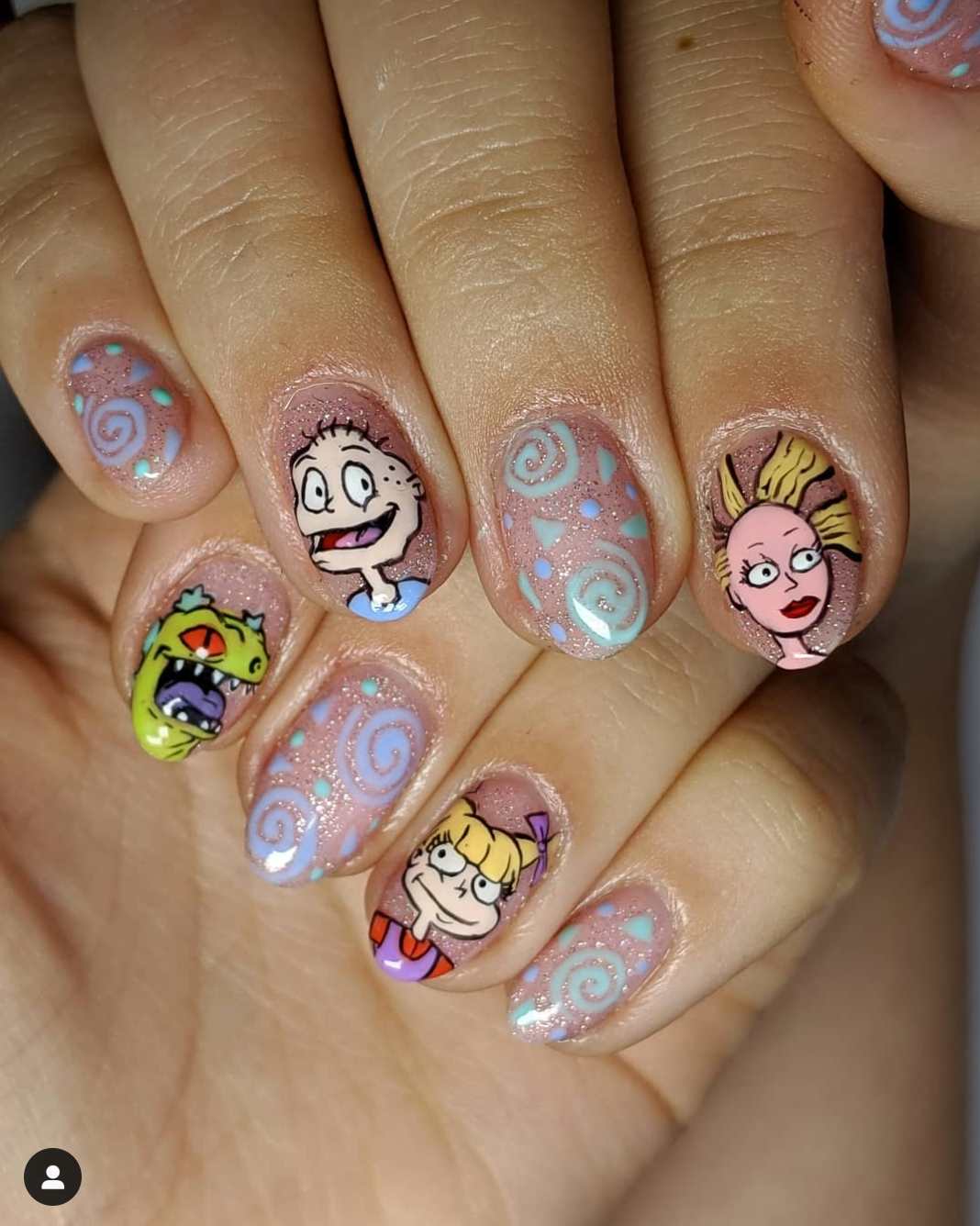 25 Cute Cartoon Nail Art Designs To Make You Smile. - nailhow