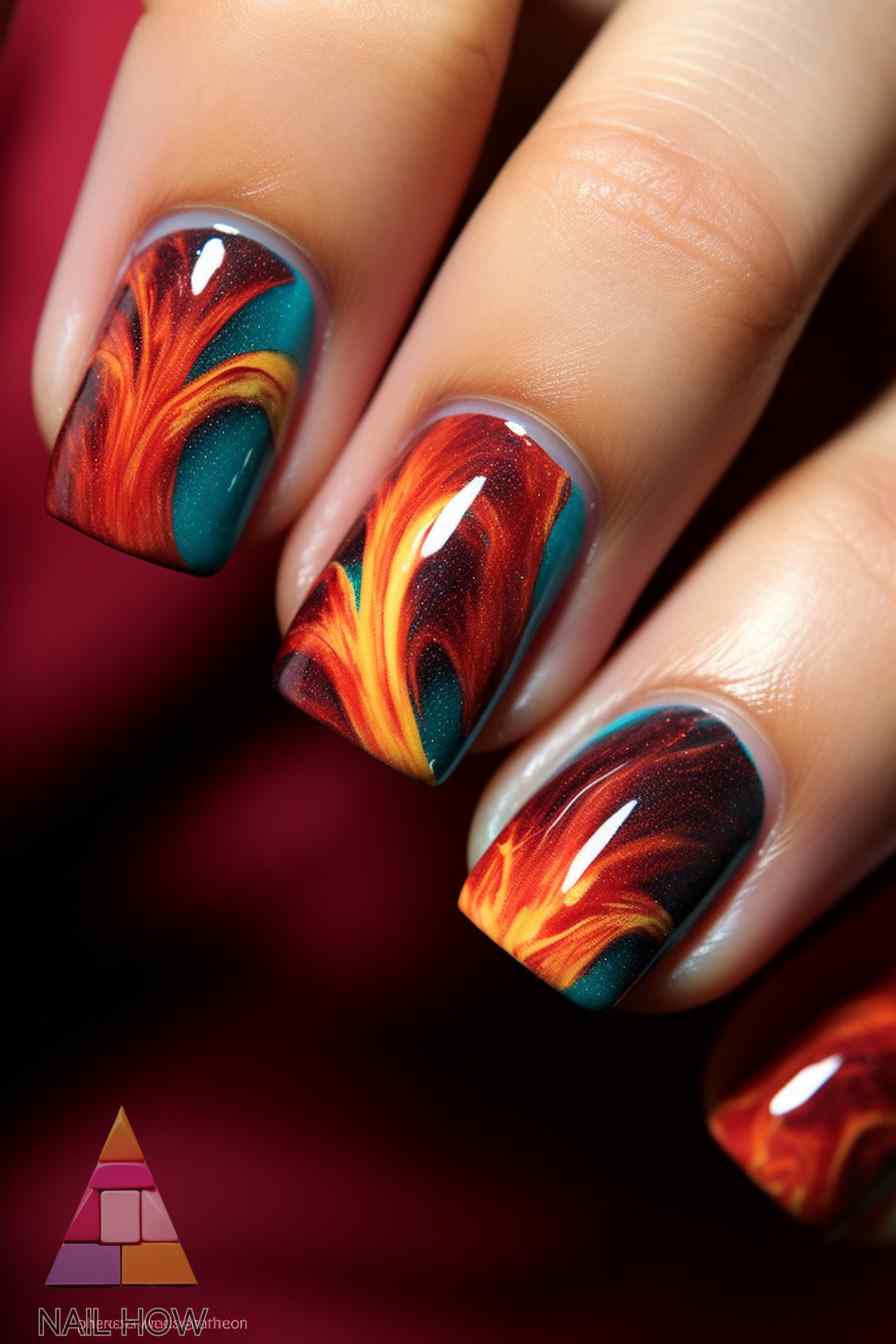 Nails on Fire: The Power of Flame Nail Designs - nailhow