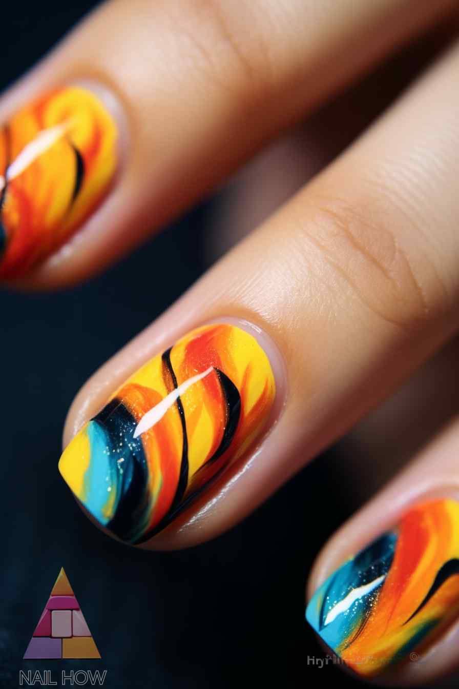 Nails on Fire: The Power of Flame Nail Designs - nailhow