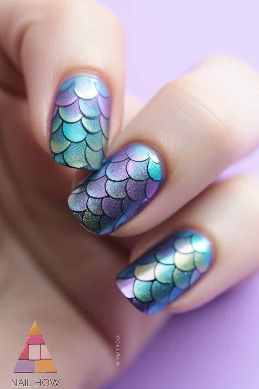 Oceanic Allure: Captivate with Unique Mermaid Nail Designs for a ...