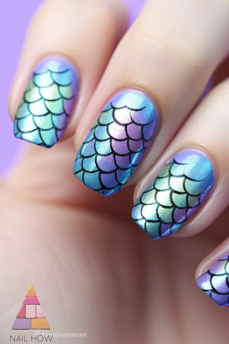 Oceanic Allure: Captivate with Unique Mermaid Nail Designs for a ...