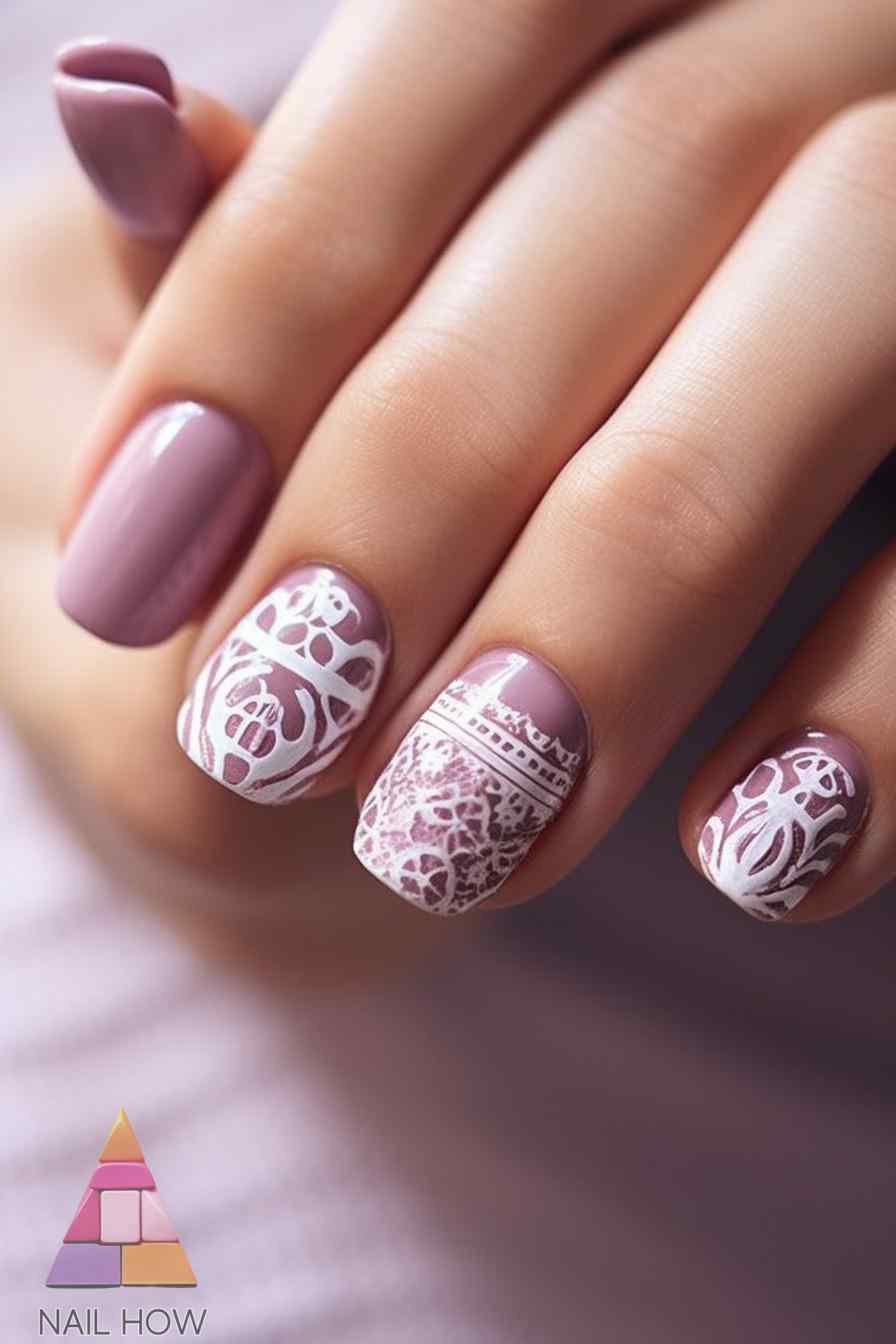 Mauve Magic: Nail Designs That Spell Elegance - nailhow