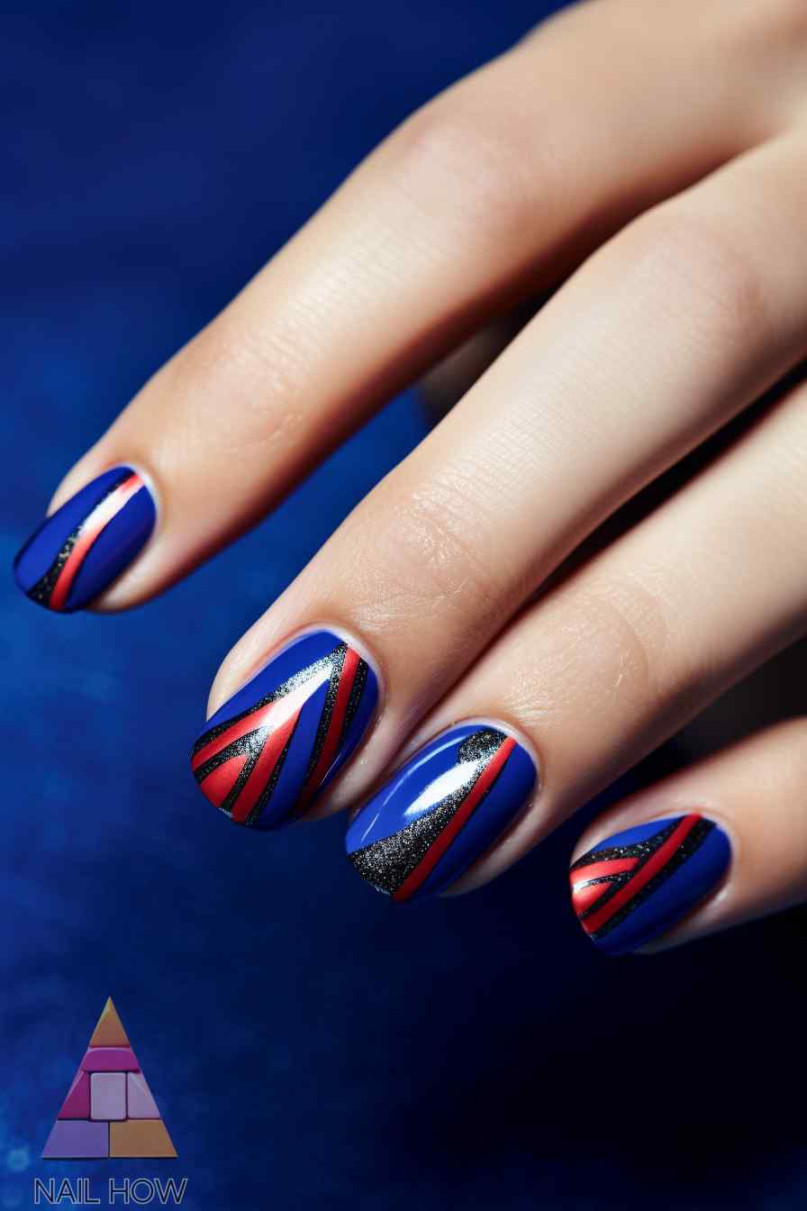 Fun and Stunning Dark Blue Nail Designs That Wow! - nailhow