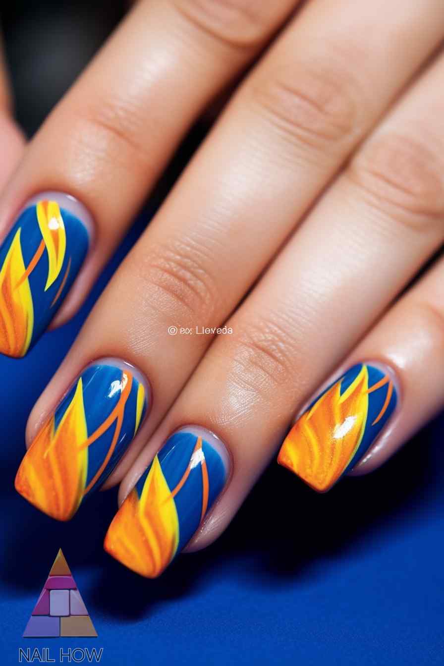 Nails on Fire: The Power of Flame Nail Designs - nailhow