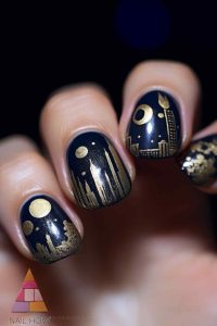 Unveil Stunning Moon Nail Designs for a Night-time Chic Look - nailhow