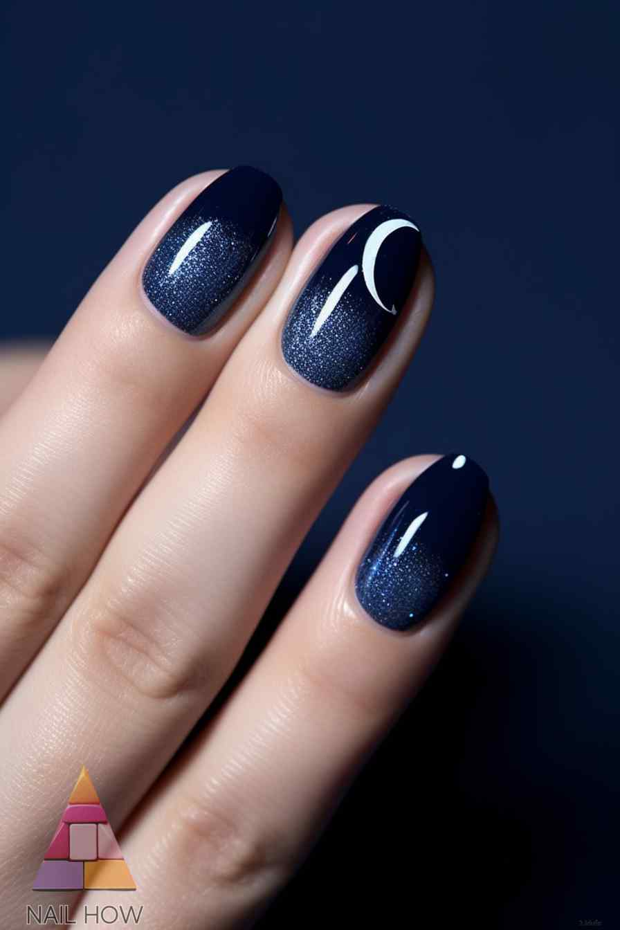 Unveil Stunning Moon Nail Designs for a Night-time Chic Look - nailhow