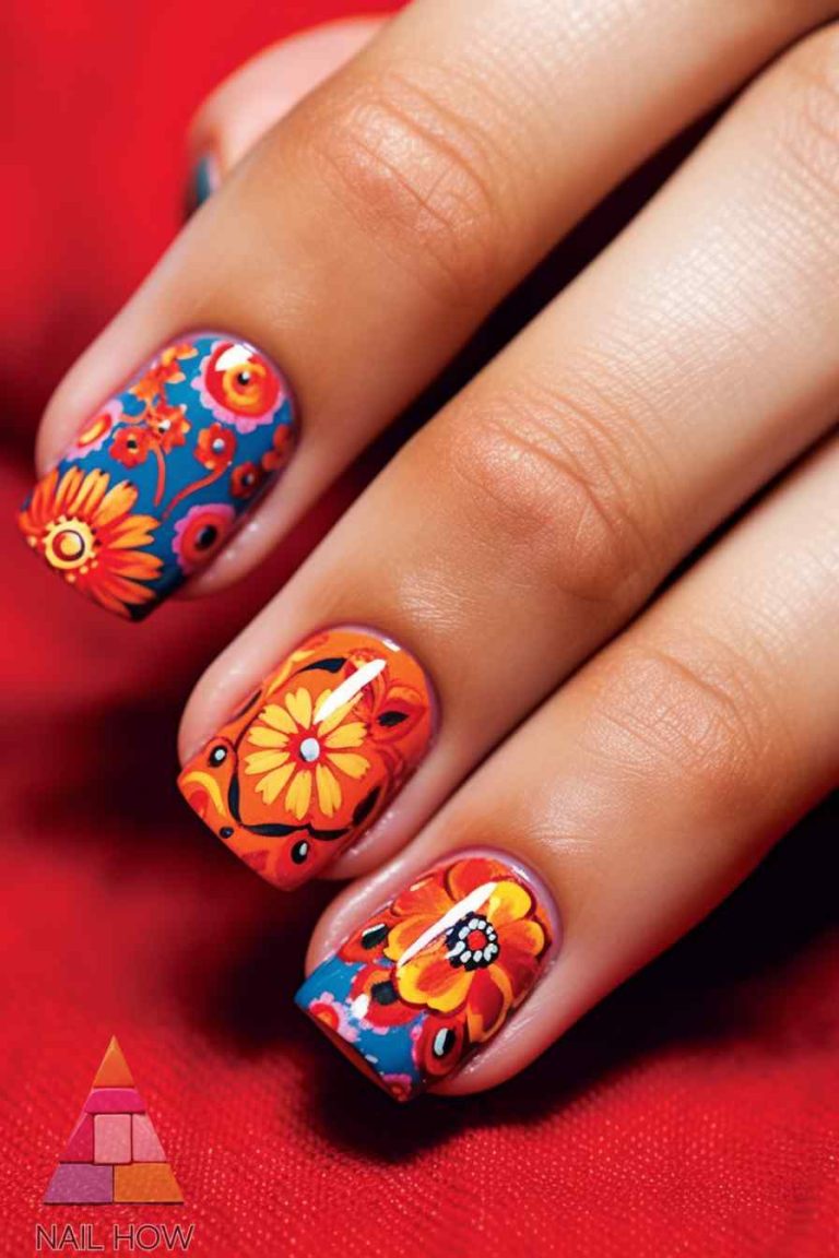 Fiesta at Your Fingertips: Colorful Mexican Nail Designs - nailhow