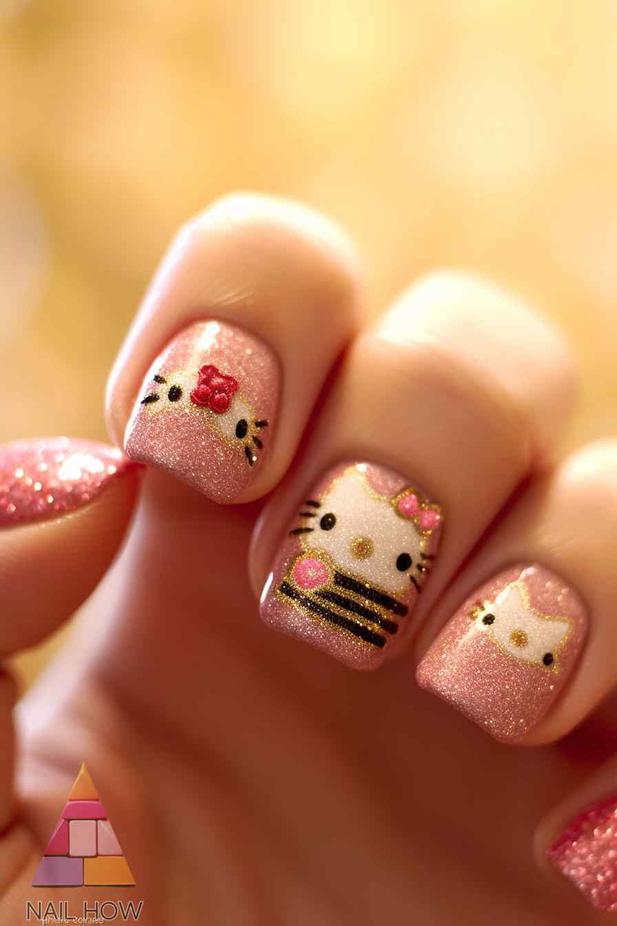 Hello Kitty Love: An Introduction to Hello Kitty Nail Designs - nailhow