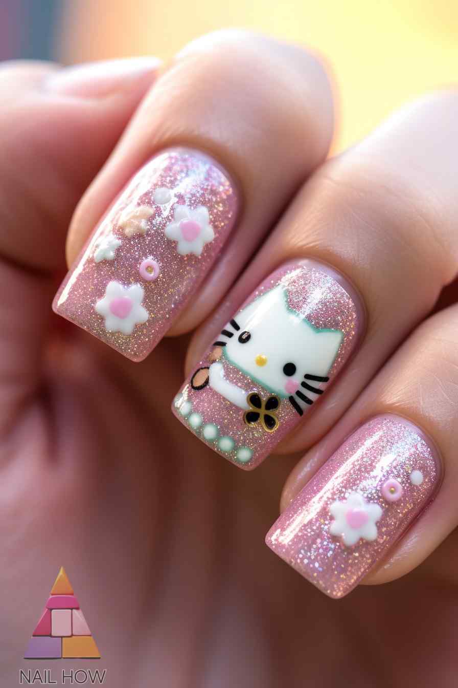 Hello Kitty Love: An Introduction to Hello Kitty Nail Designs - nailhow