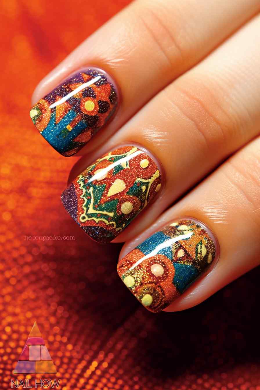 Fiesta at Your Fingertips: Colorful Mexican Nail Designs - nailhow