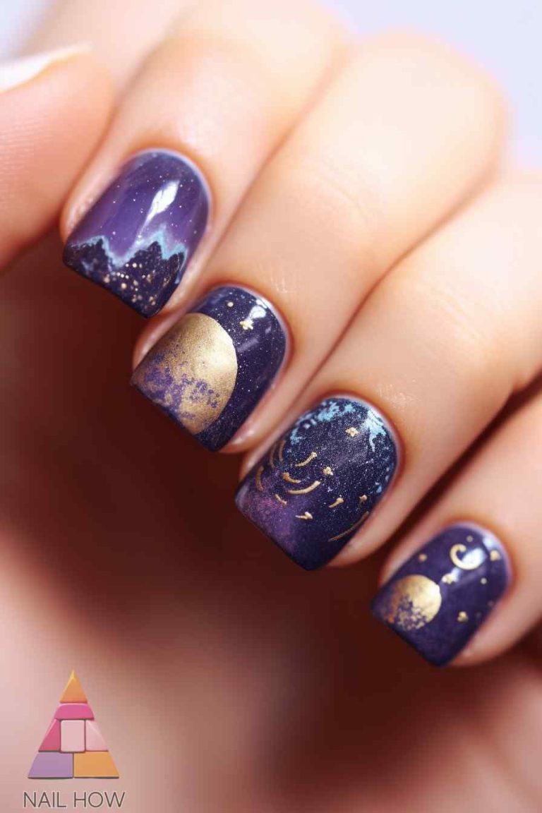 Unveil Stunning Moon Nail Designs for a Night-time Chic Look - nailhow