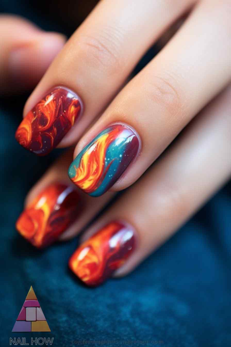 Nails on Fire: The Power of Flame Nail Designs - nailhow