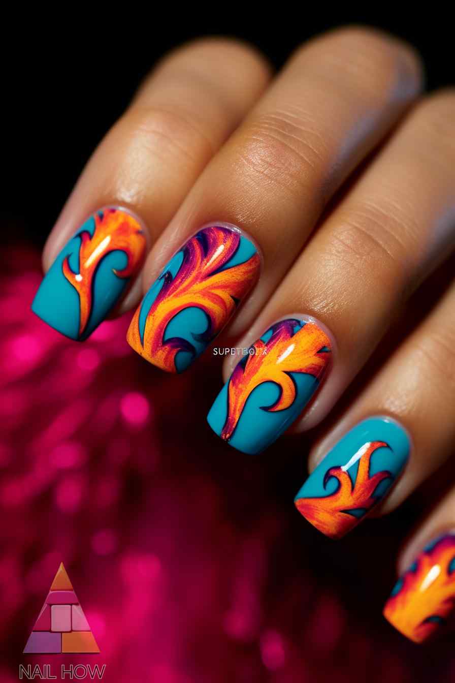 Nails on Fire: The Power of Flame Nail Designs - nailhow