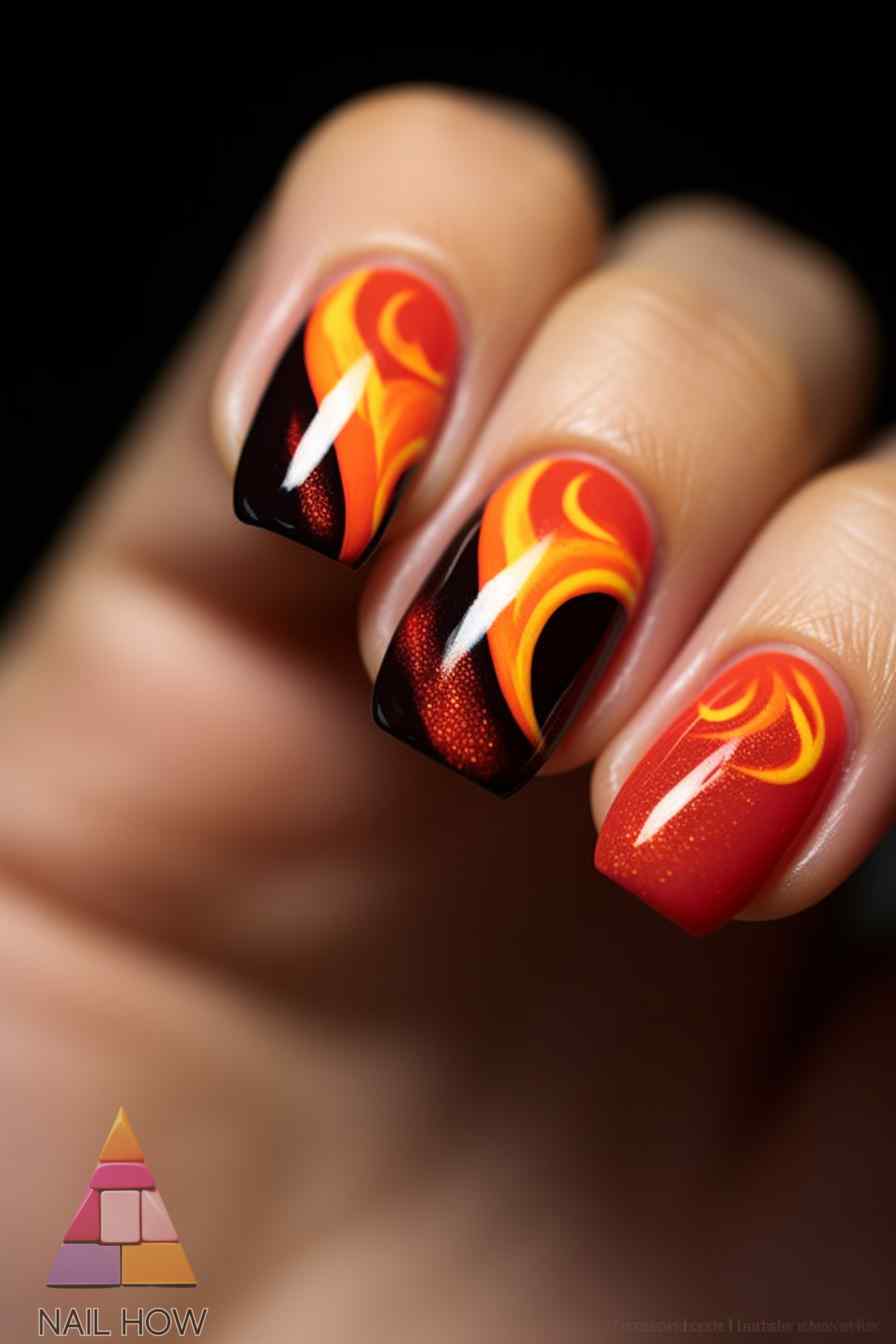 Ignite Your Style: Fire Nail Designs that Sizzle - nailhow