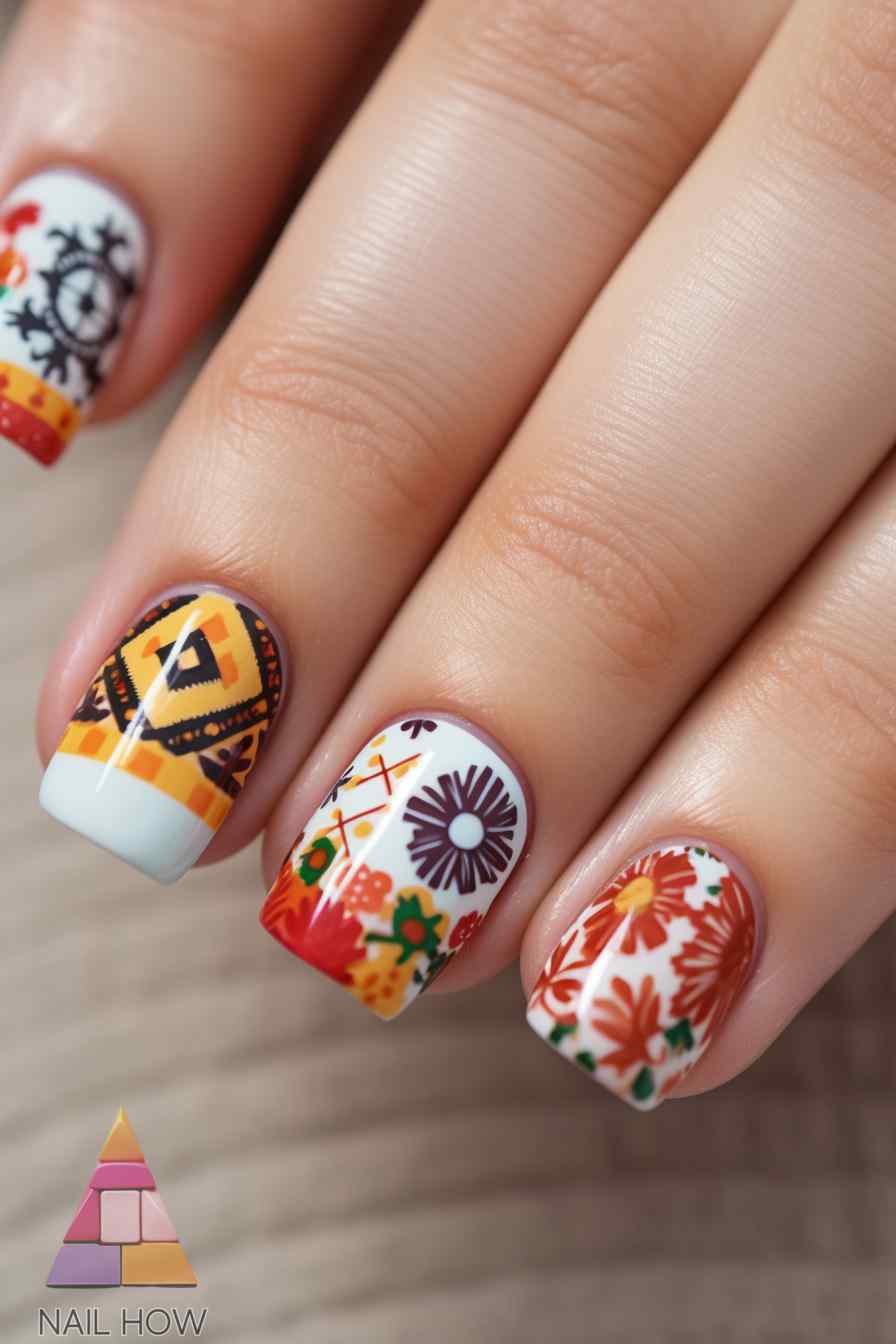 Fiesta at Your Fingertips: Colorful Mexican Nail Designs - nailhow