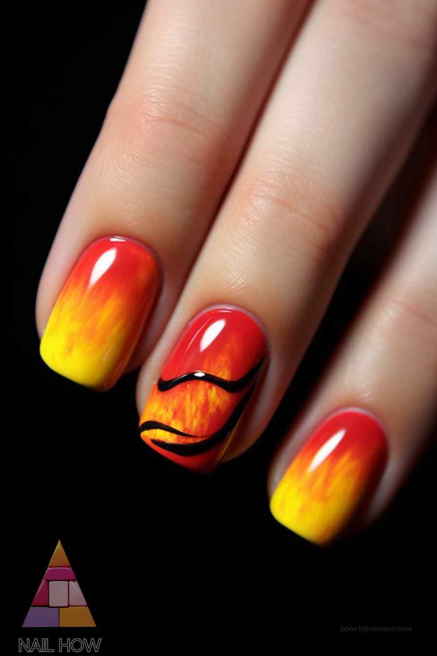 Ignite Your Style: Fire Nail Designs that Sizzle - nailhow