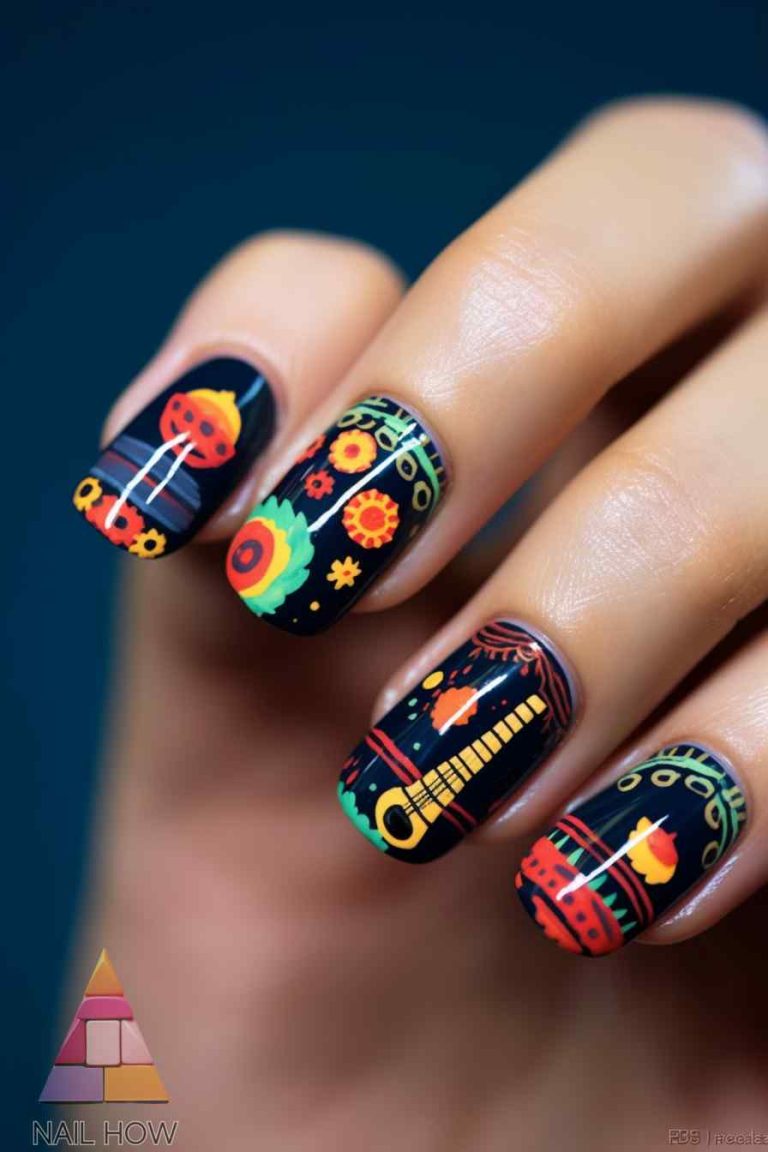 Fiesta at Your Fingertips: Colorful Mexican Nail Designs - nailhow