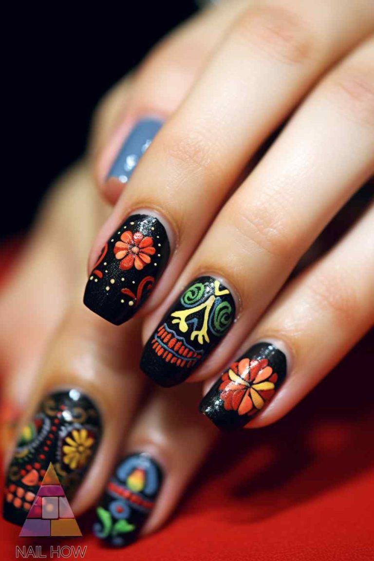 Fiesta at Your Fingertips: Colorful Mexican Nail Designs - nailhow