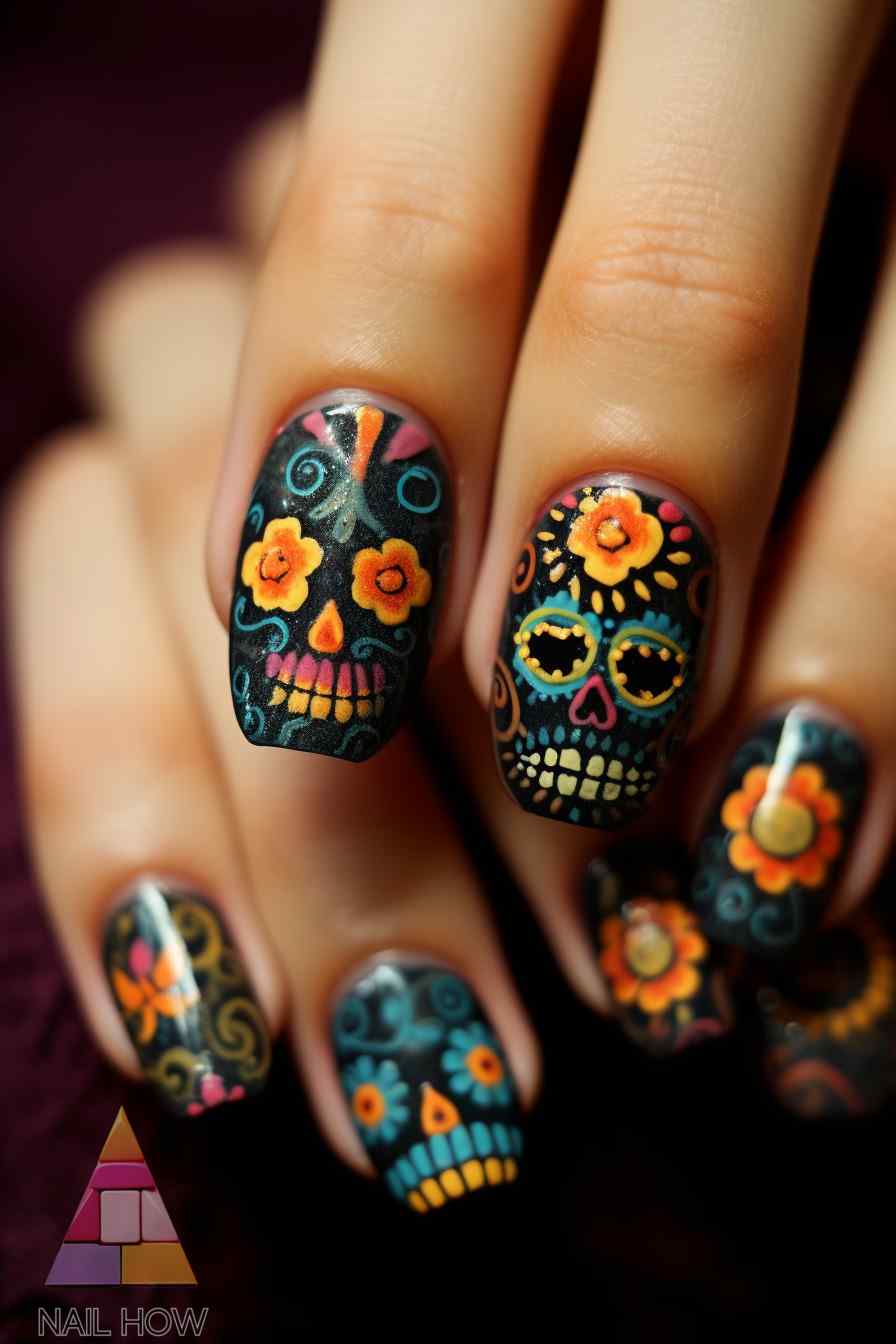Fiesta at Your Fingertips: Colorful Mexican Nail Designs - nailhow