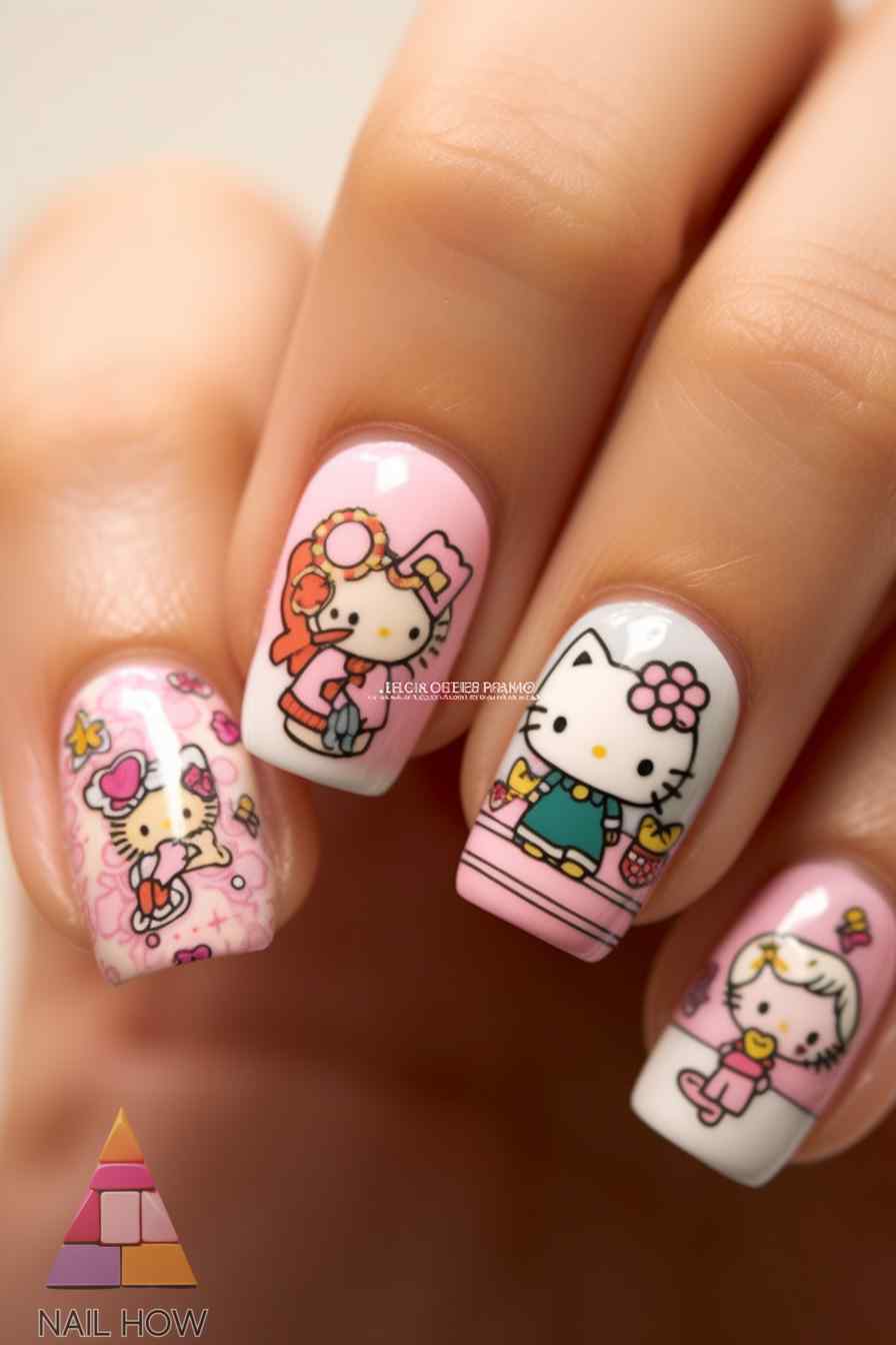 Hello Kitty Love: An Introduction to Hello Kitty Nail Designs - nailhow