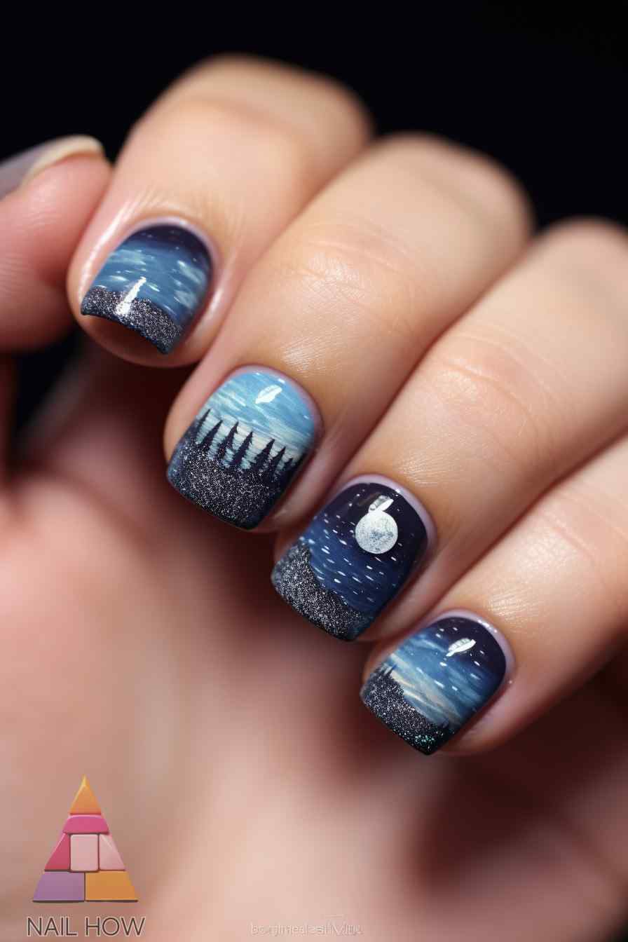 Unveil Stunning Moon Nail Designs for a Night-time Chic Look - nailhow