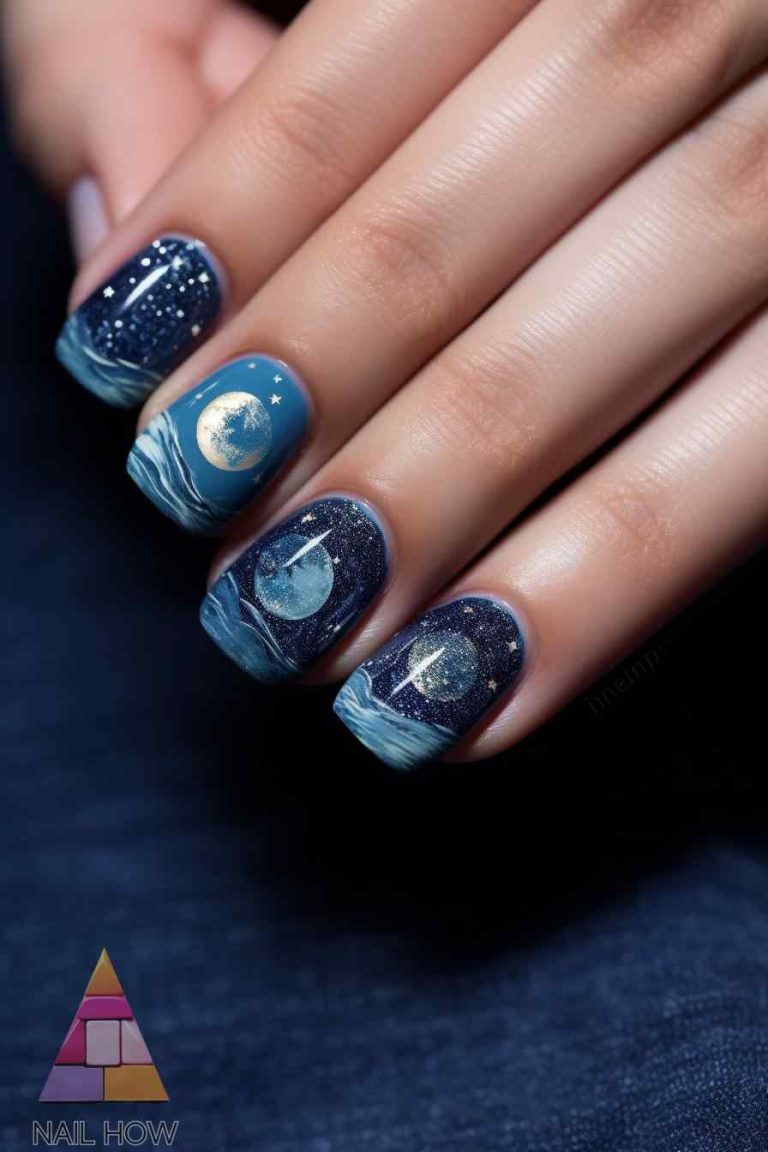 Unveil Stunning Moon Nail Designs for a Night-time Chic Look - nailhow