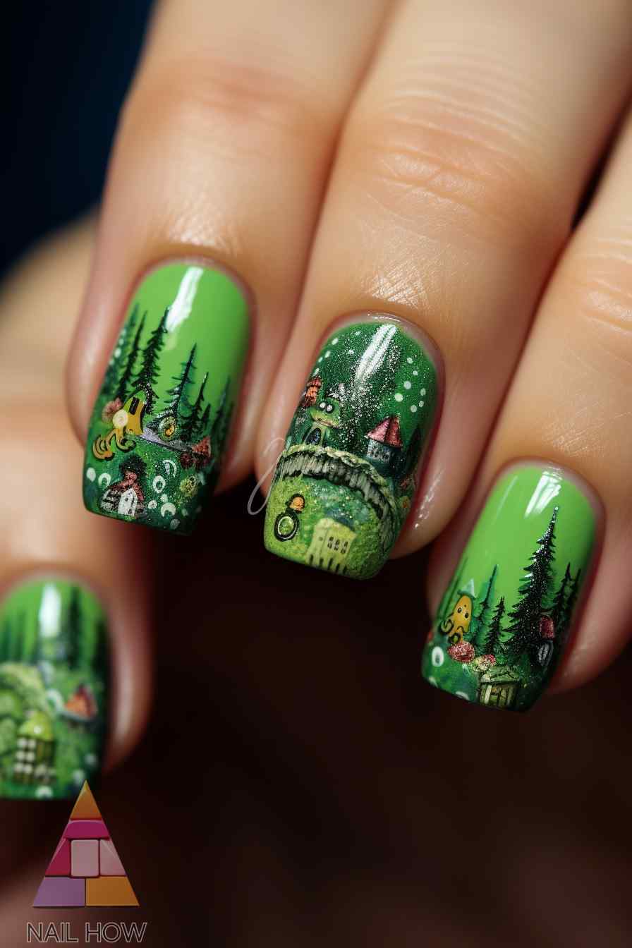 Christmas with a Twist: The Best Grinch Nail Designs - nailhow