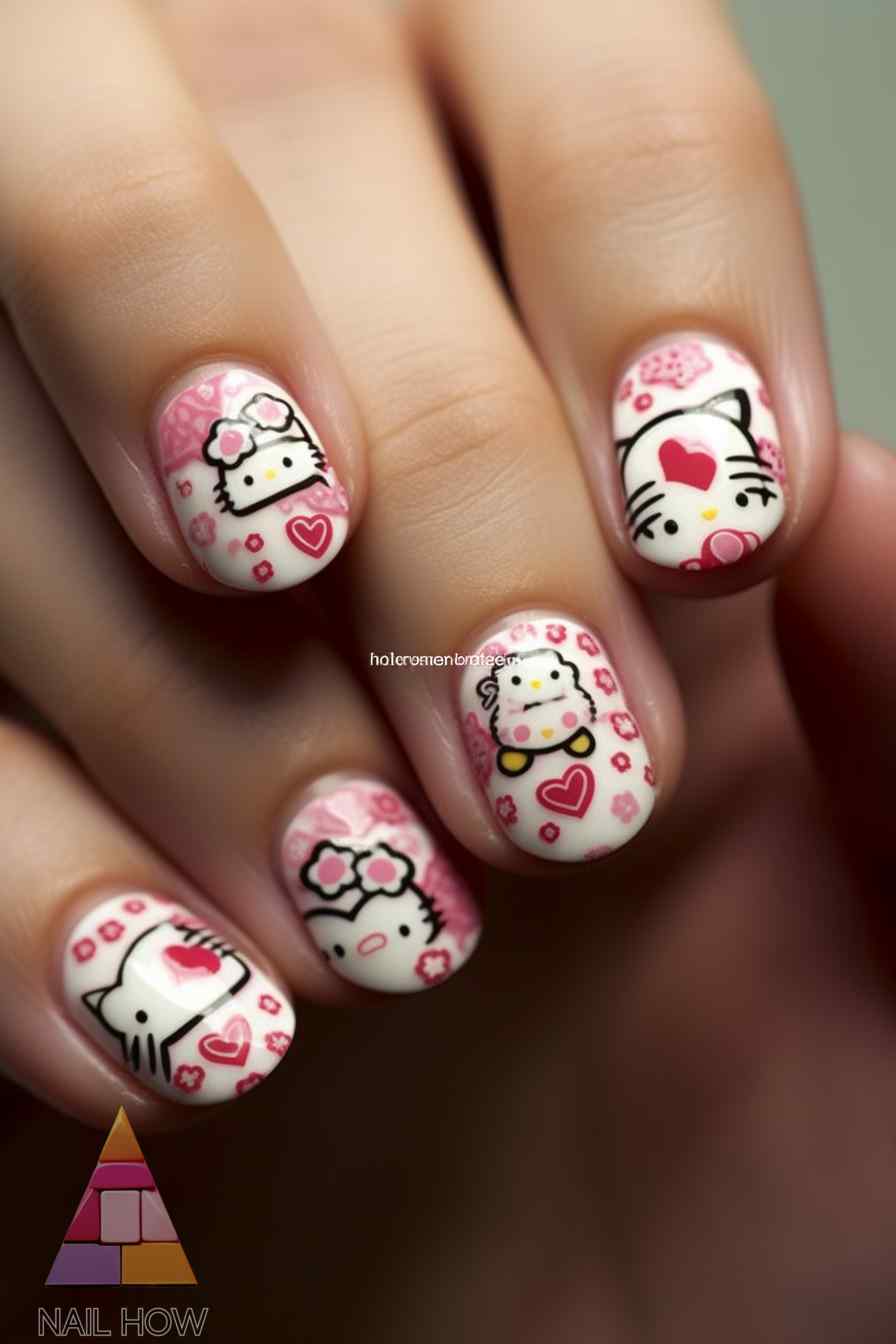 Hello Kitty Love: An Introduction to Hello Kitty Nail Designs - nailhow