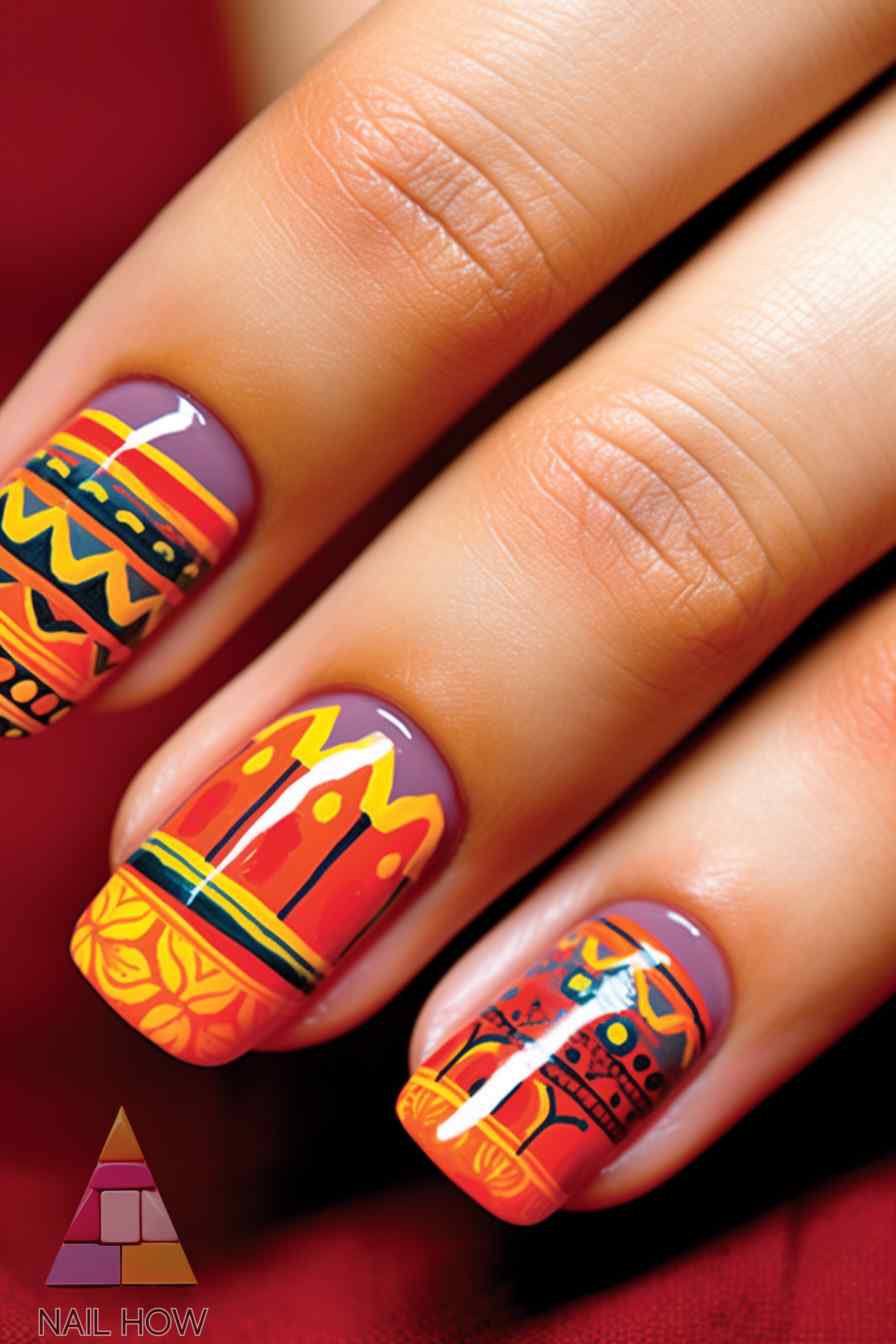 Fiesta at Your Fingertips: Colorful Mexican Nail Designs - nailhow