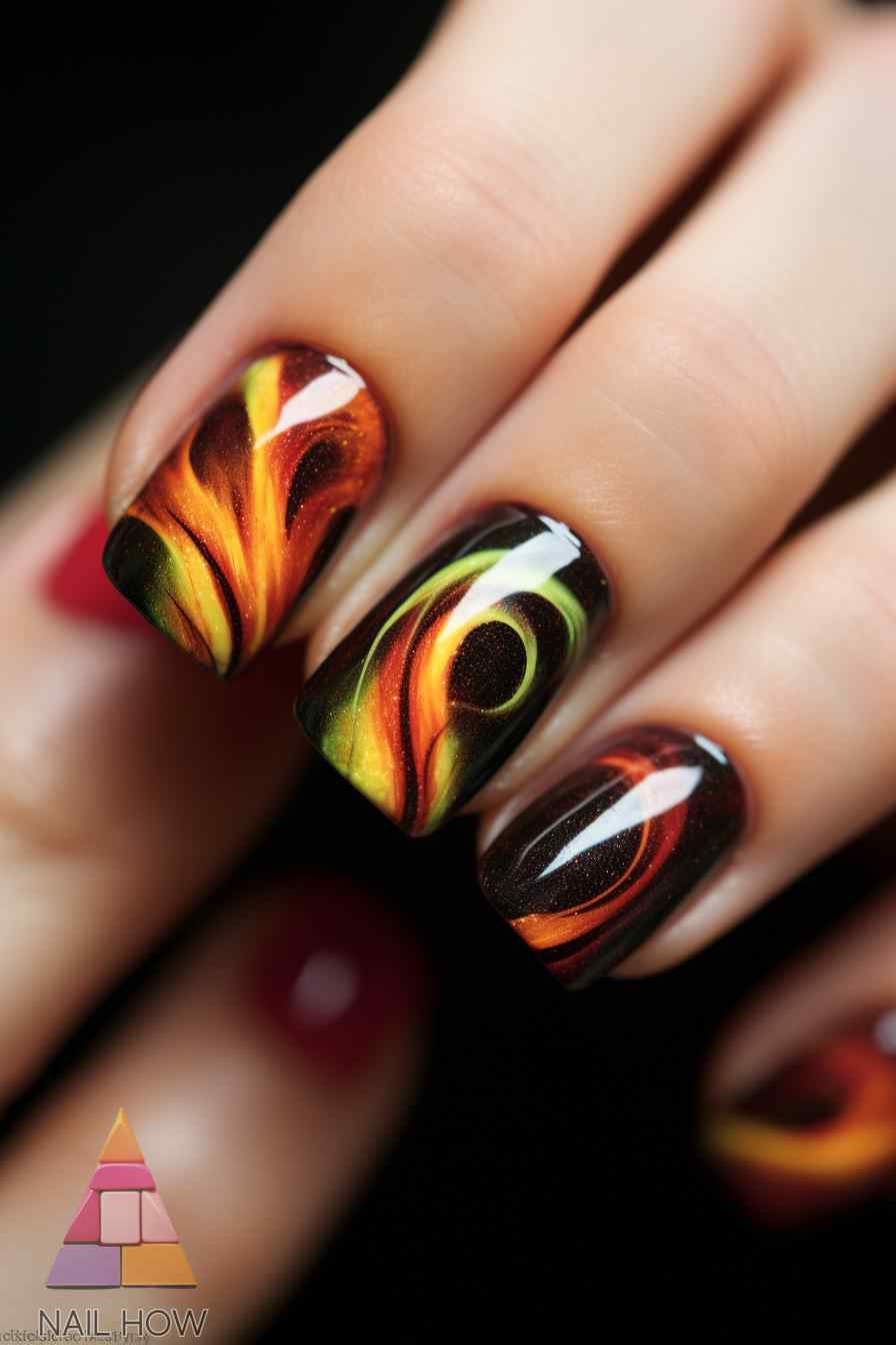 Nails on Fire: The Power of Flame Nail Designs - nailhow