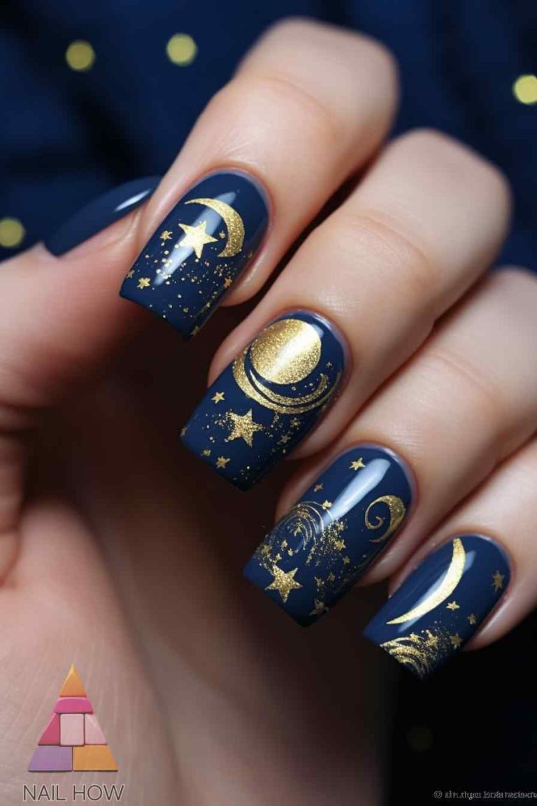 Unveil Stunning Moon Nail Designs for a Night-time Chic Look - nailhow