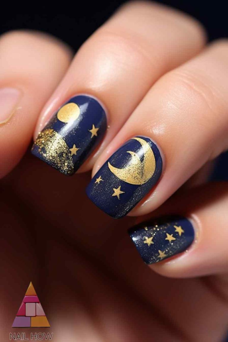 Unveil Stunning Moon Nail Designs for a Night-time Chic Look - nailhow