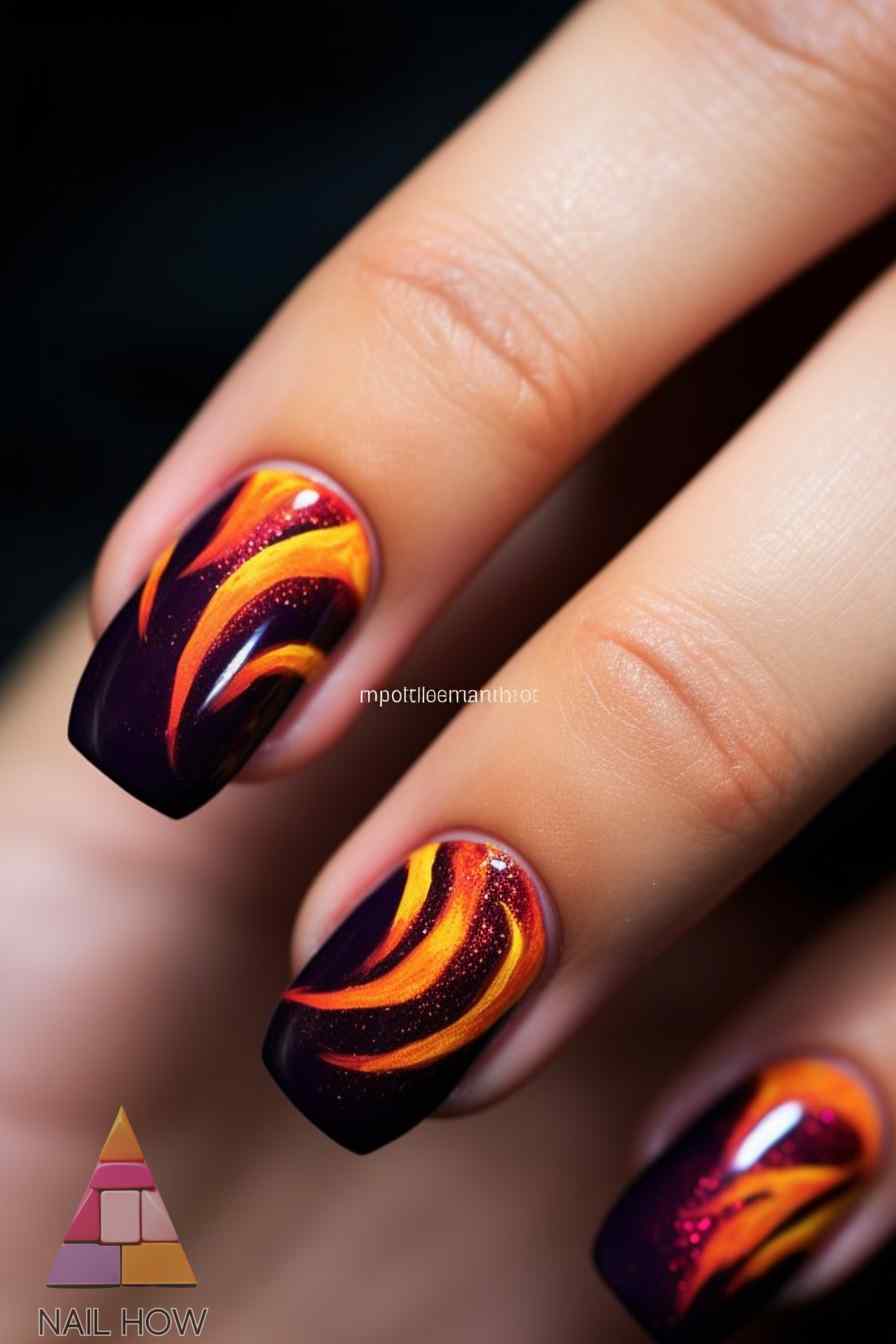 Nails on Fire: The Power of Flame Nail Designs - nailhow