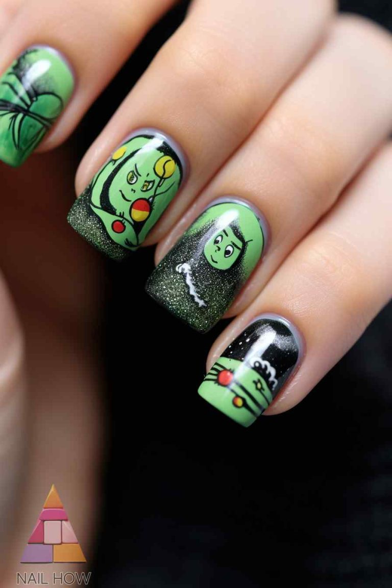 Christmas with a Twist: The Best Grinch Nail Designs - nailhow