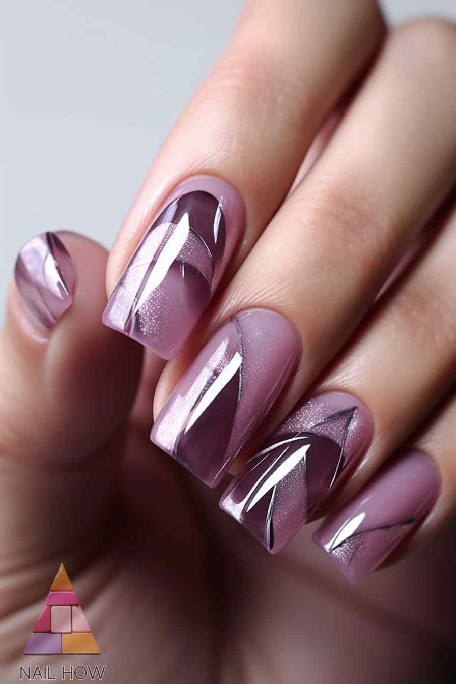 Mauve Magic: Nail Designs That Spell Elegance - nailhow
