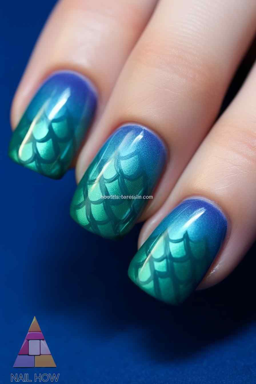 Oceanic Allure: Captivate with Unique Mermaid Nail Designs for a ...