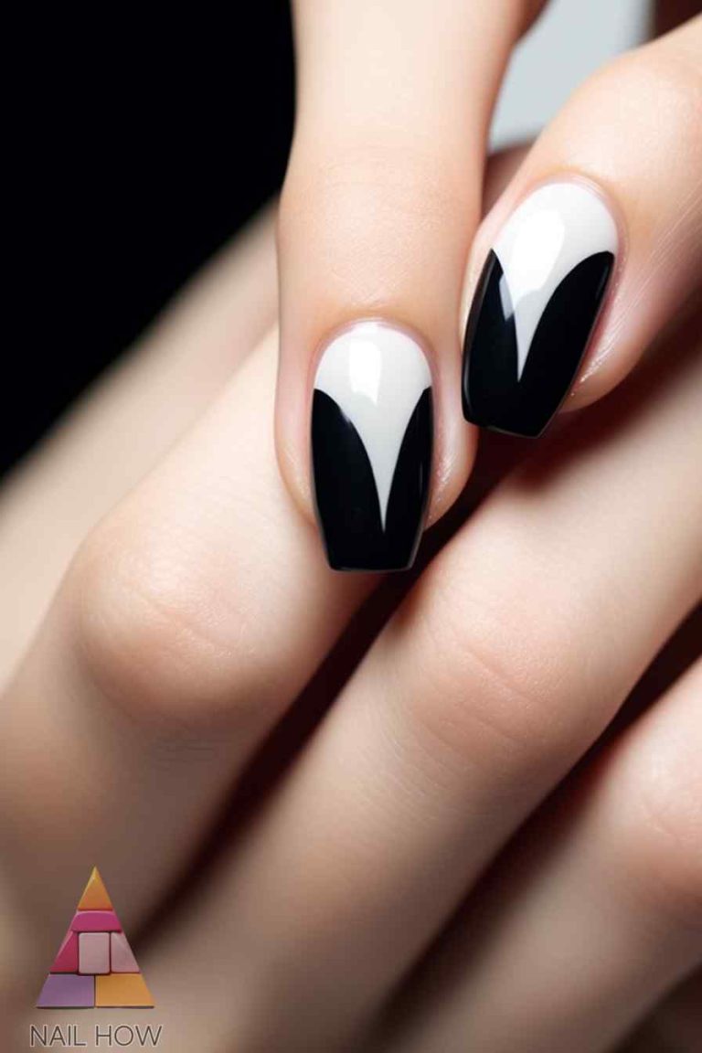 Bold & Beautiful: Uniquely Captivating Black Tip Nail Designs! - nailhow