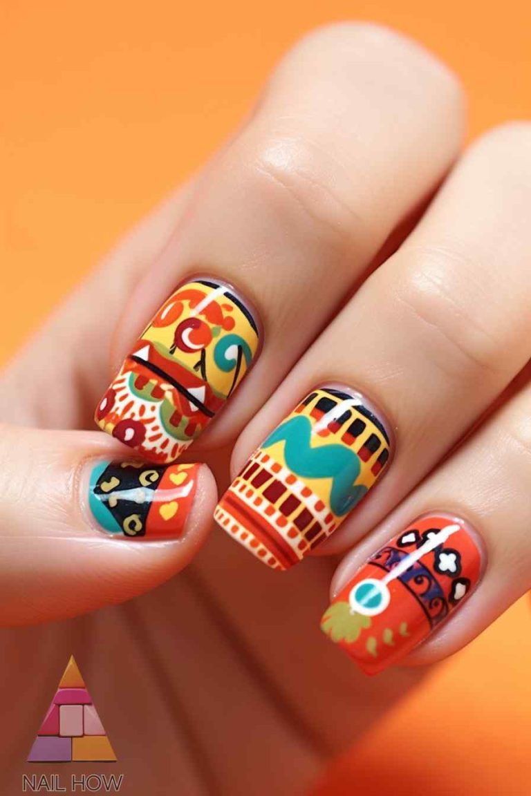 Fiesta at Your Fingertips: Colorful Mexican Nail Designs - nailhow