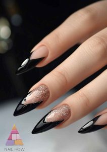 Bold & Beautiful: Uniquely Captivating Black Tip Nail Designs! - nailhow
