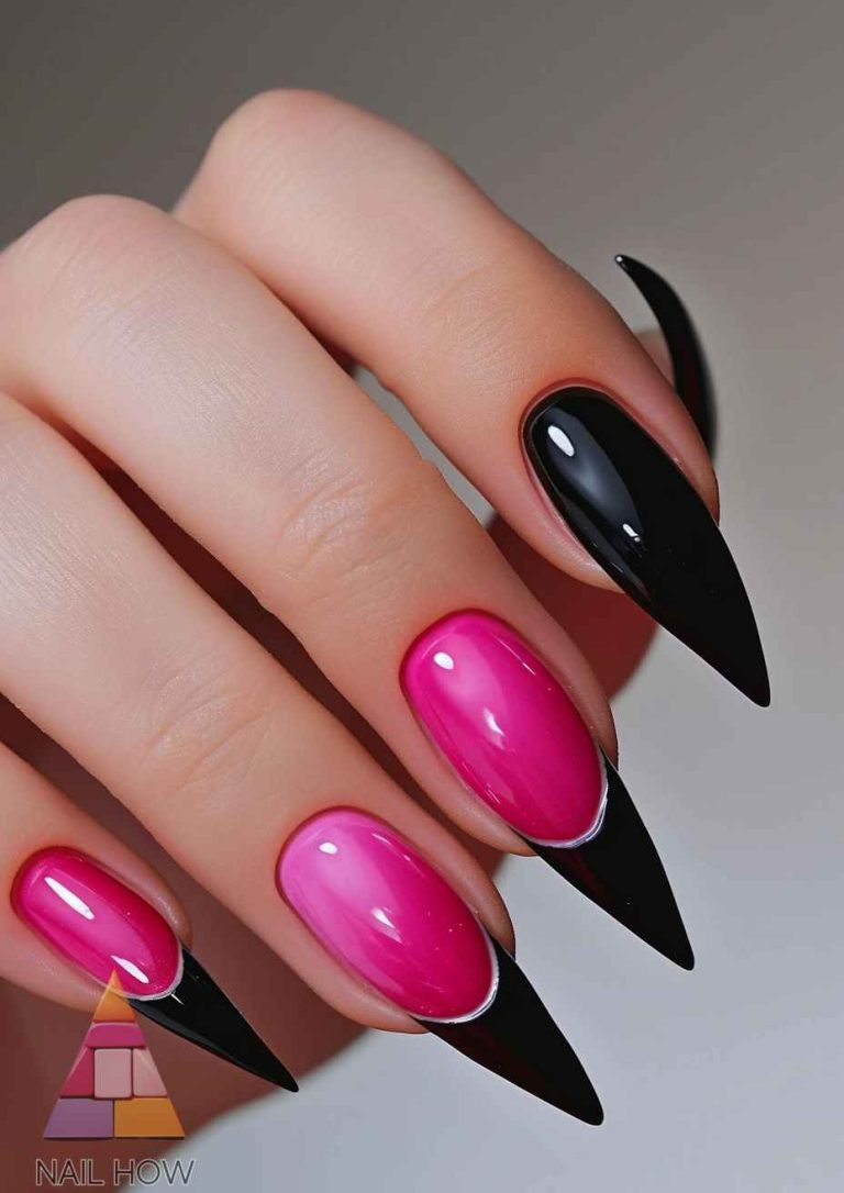 Bold & Beautiful: Uniquely Captivating Black Tip Nail Designs! - nailhow