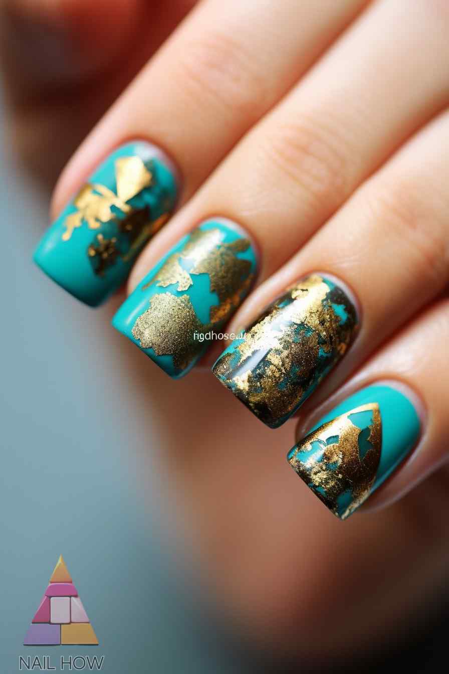 Gem of the Sea: Explore Exciting Turquoise Nail Designs for a Tropical ...