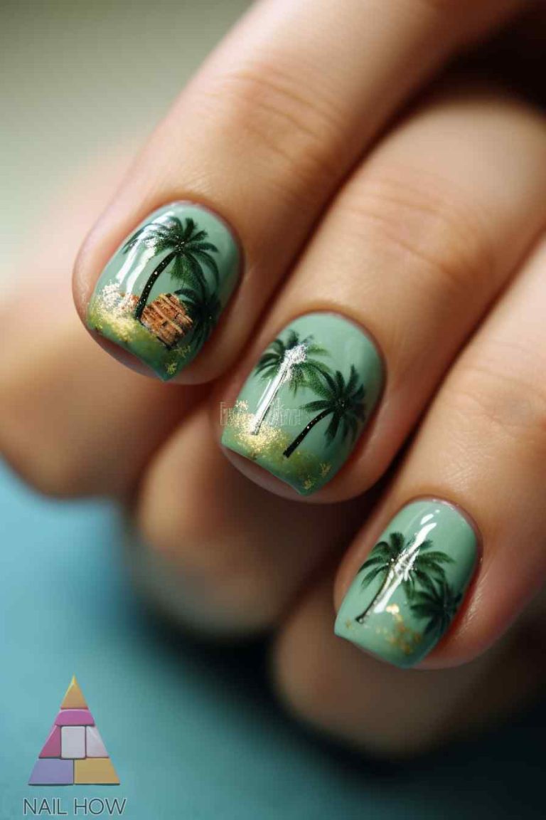 Palm Tree Nail Designs: Amazing Tropical Nail Art You'll Love - nailhow