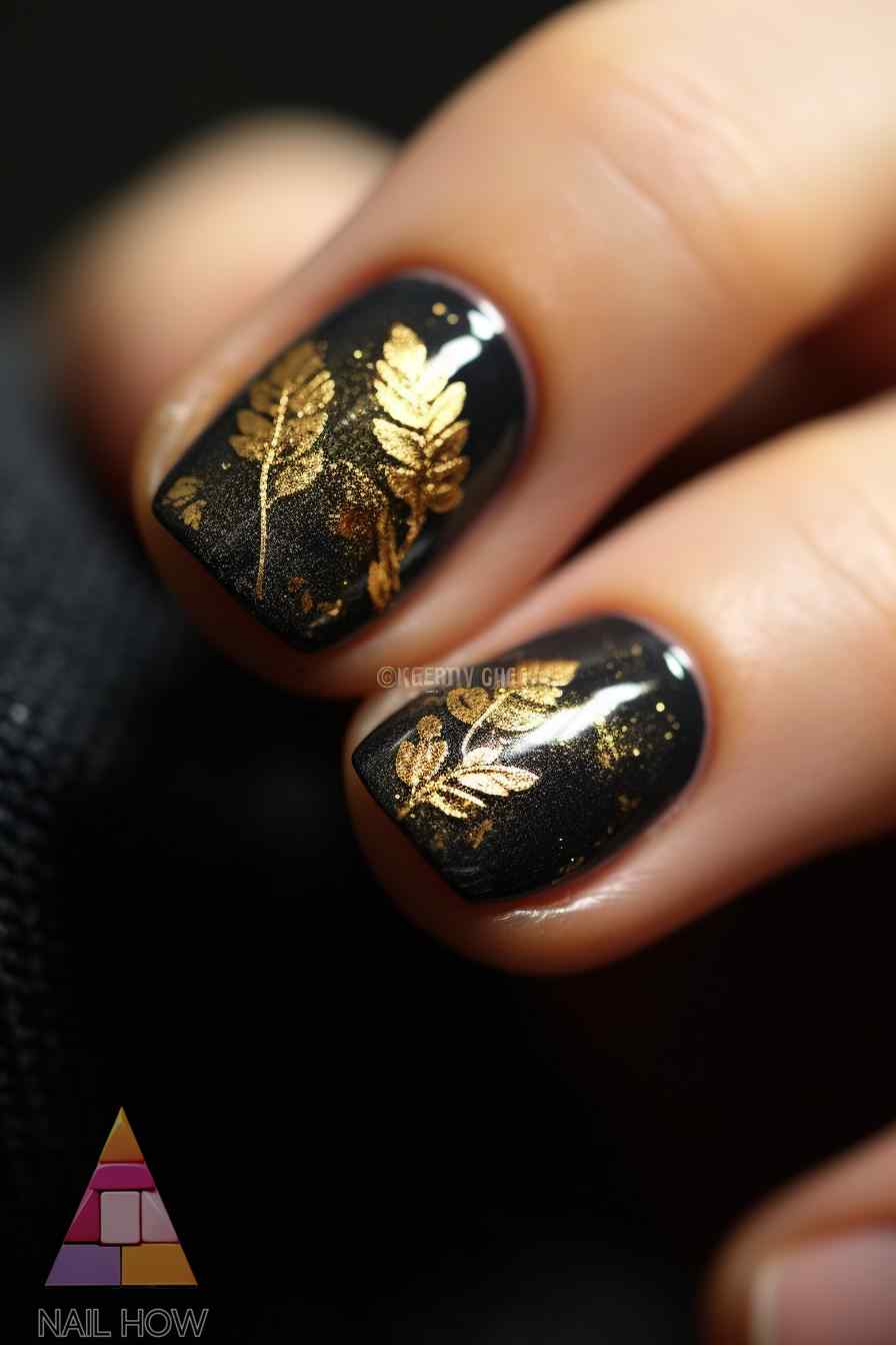 Going for Gold: Striking Nail Designs with Gold Liquid Luxury - nailhow