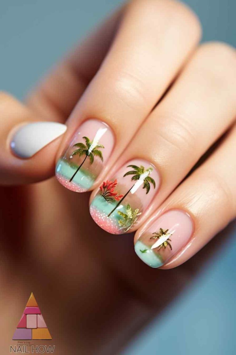 Palm Tree Nail Designs: Amazing Tropical Nail Art You'll Love - nailhow