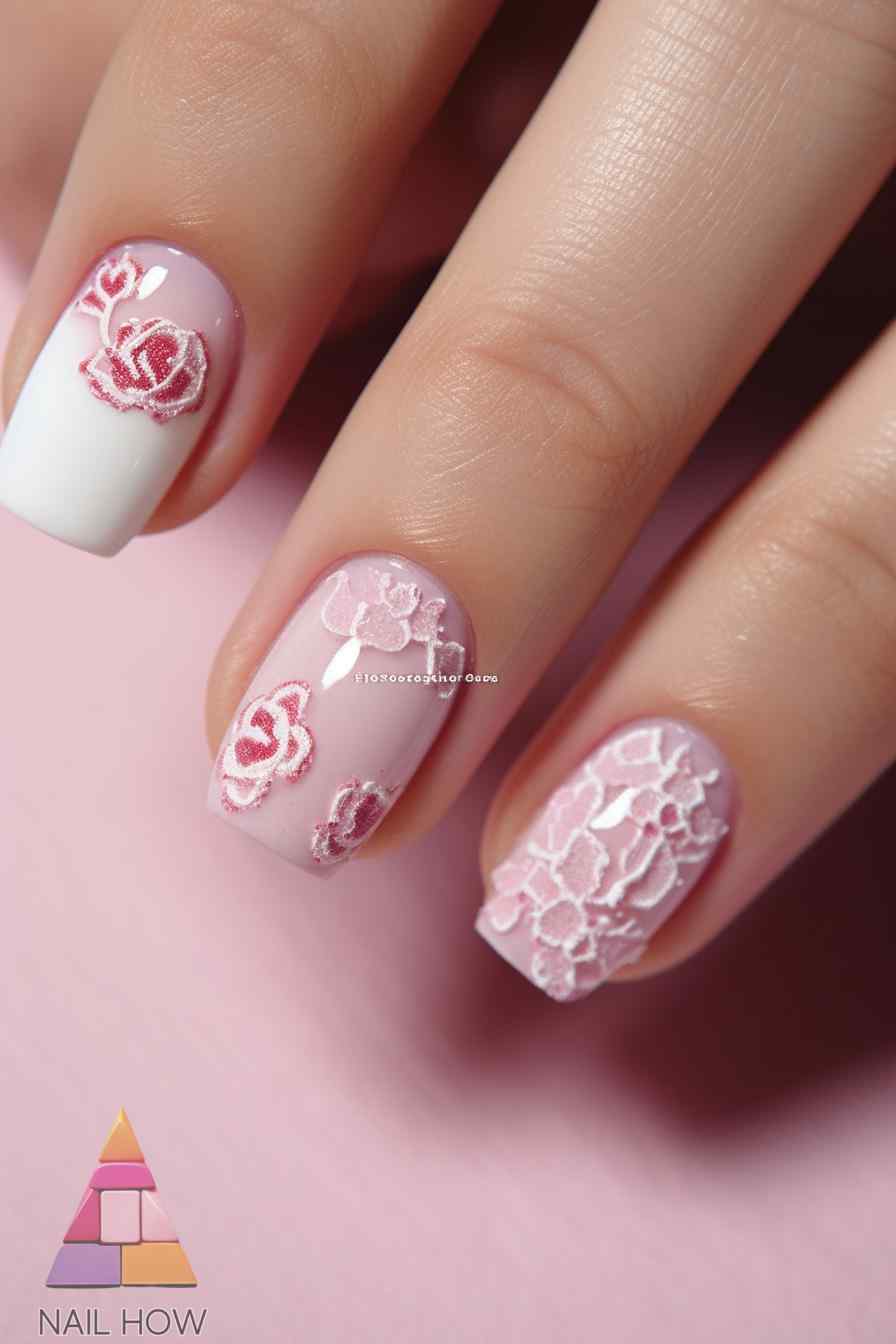 Romance in Bloom: Stunning Rose Nail Art Designs to Love - nailhow