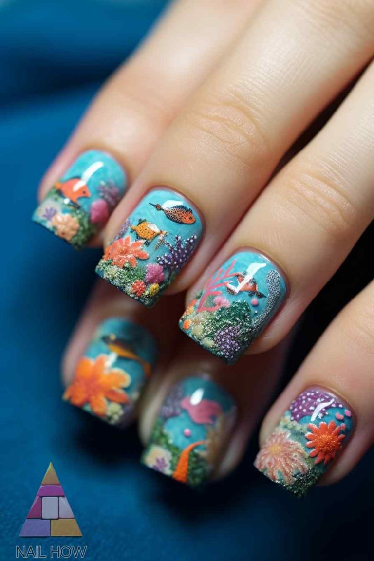 Gem of the Sea: Explore Exciting Turquoise Nail Designs for a Tropical ...