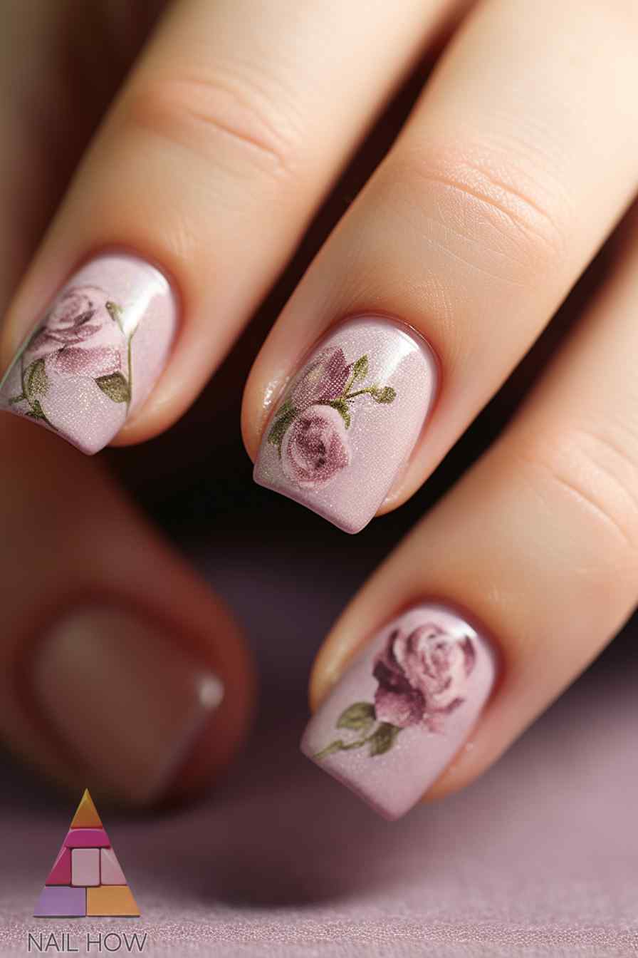 Romance in Bloom: Stunning Rose Nail Art Designs to Love - nailhow