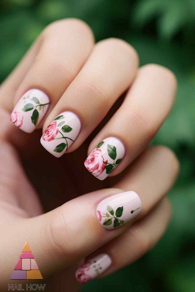 Romance in Bloom: Stunning Rose Nail Art Designs to Love - nailhow