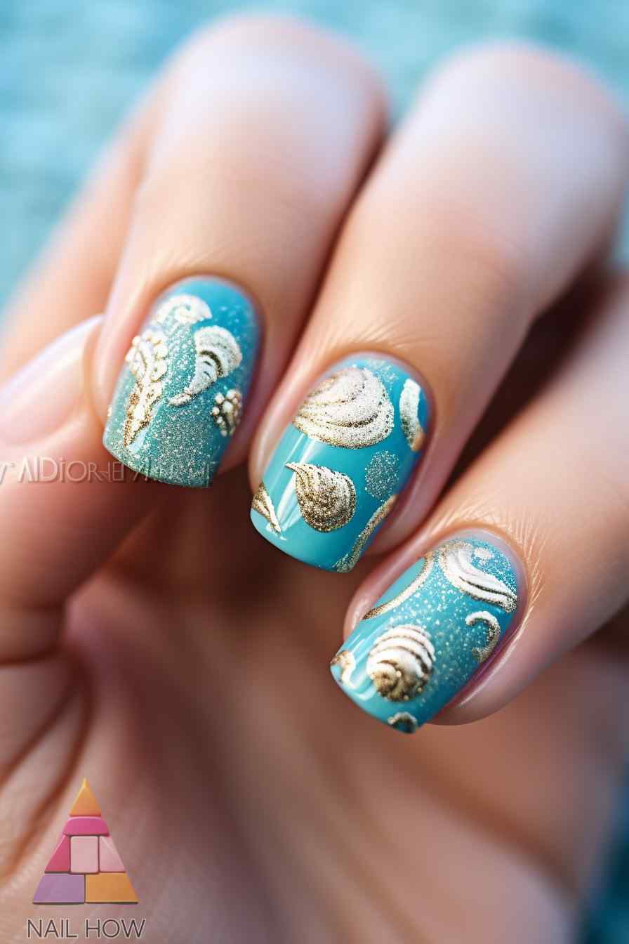 Gem of the Sea: Explore Exciting Turquoise Nail Designs for a Tropical ...