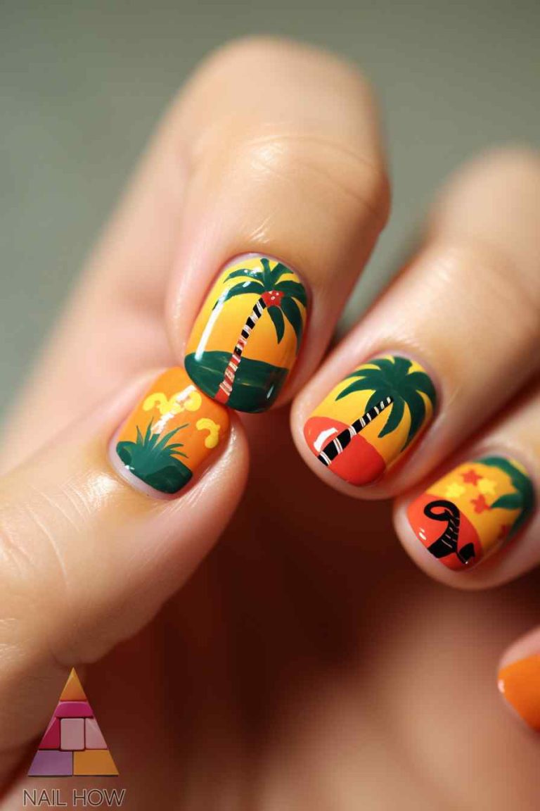 Palm Tree Nail Designs: Amazing Tropical Nail Art You'll Love - nailhow